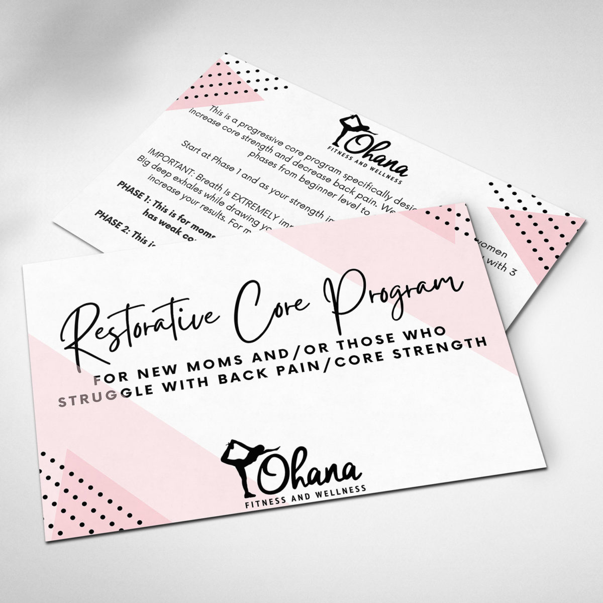 Restorative Core Program - Ohana Fitness and Wellness